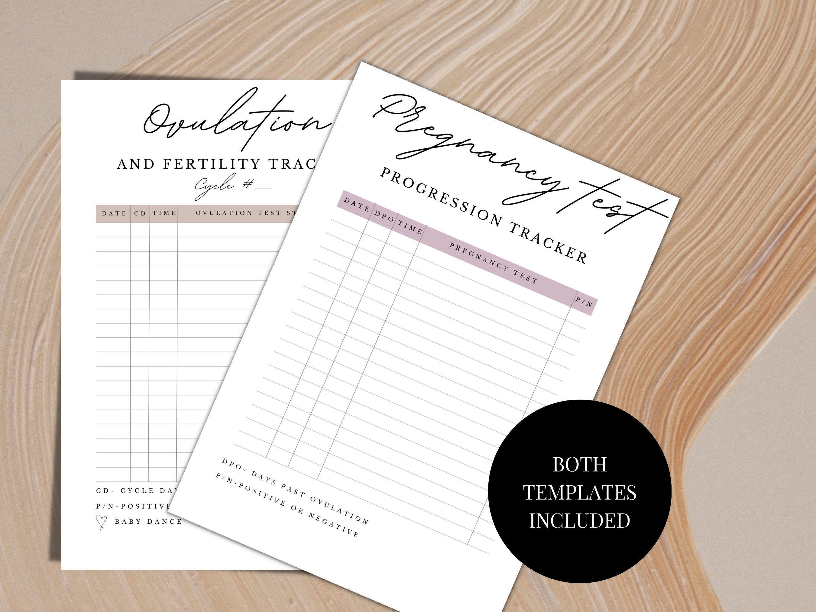 Pregnancy and LH Test Progression Chart, HCG Tracker, Lh Tracker, HCG ...