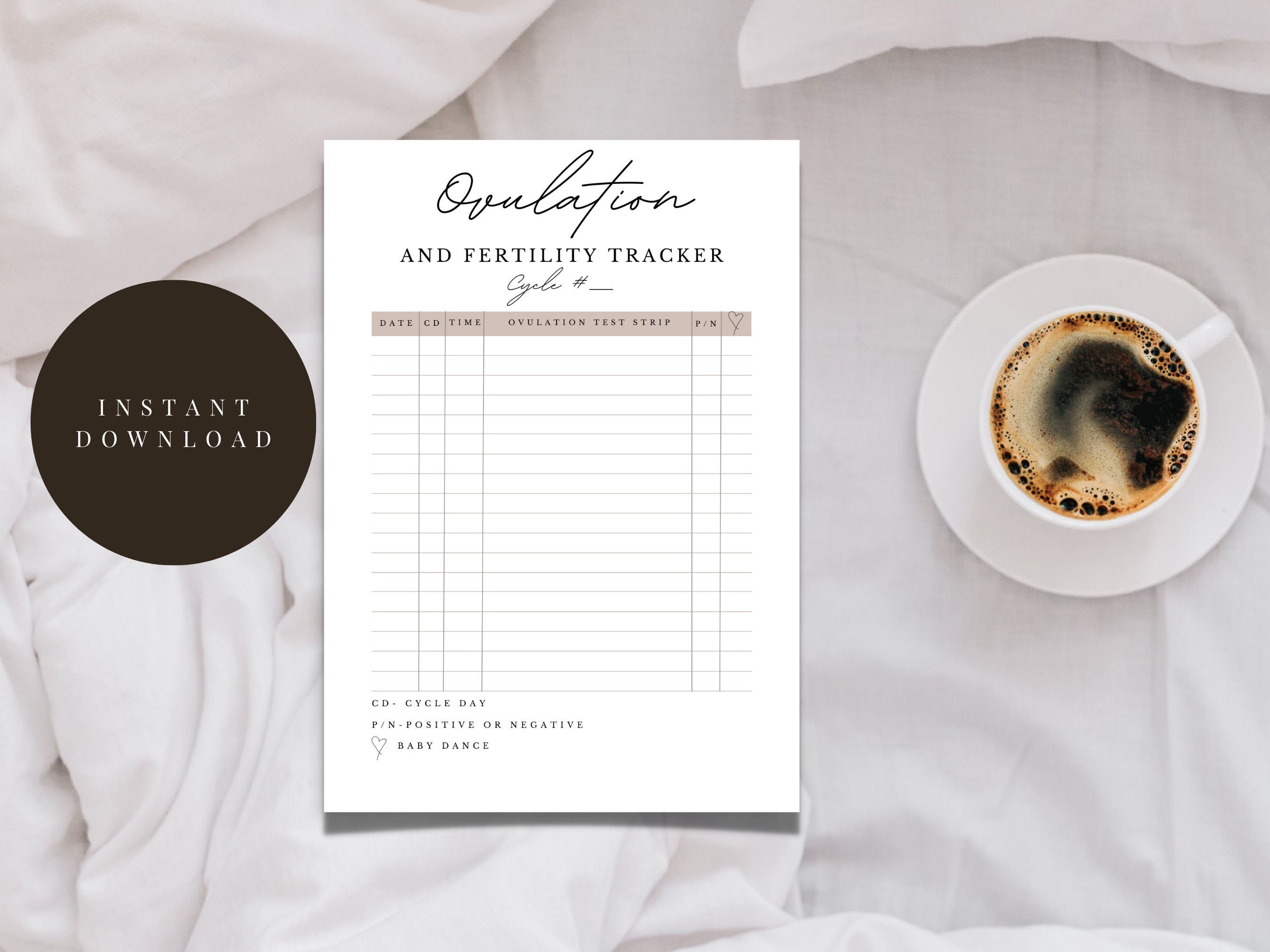 Pregnancy and LH Test Progression Chart, HCG Tracker, Lh Tracker, HCG ...