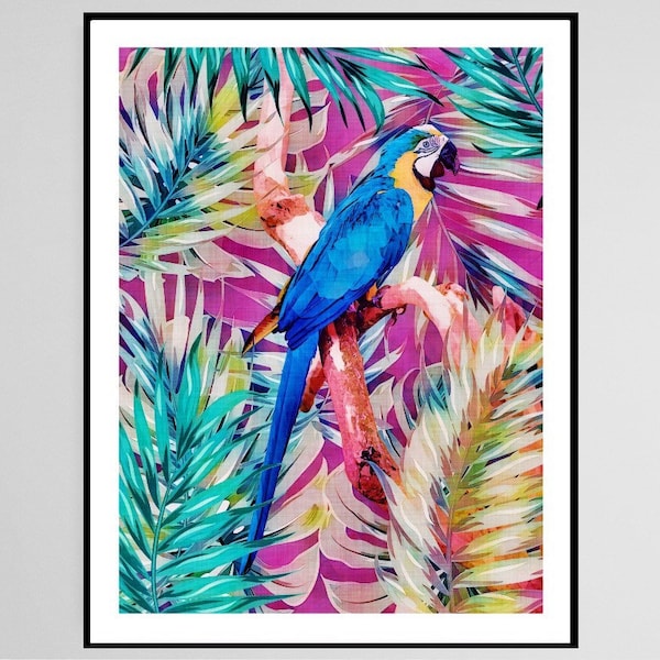 Parrot Poster - Etsy