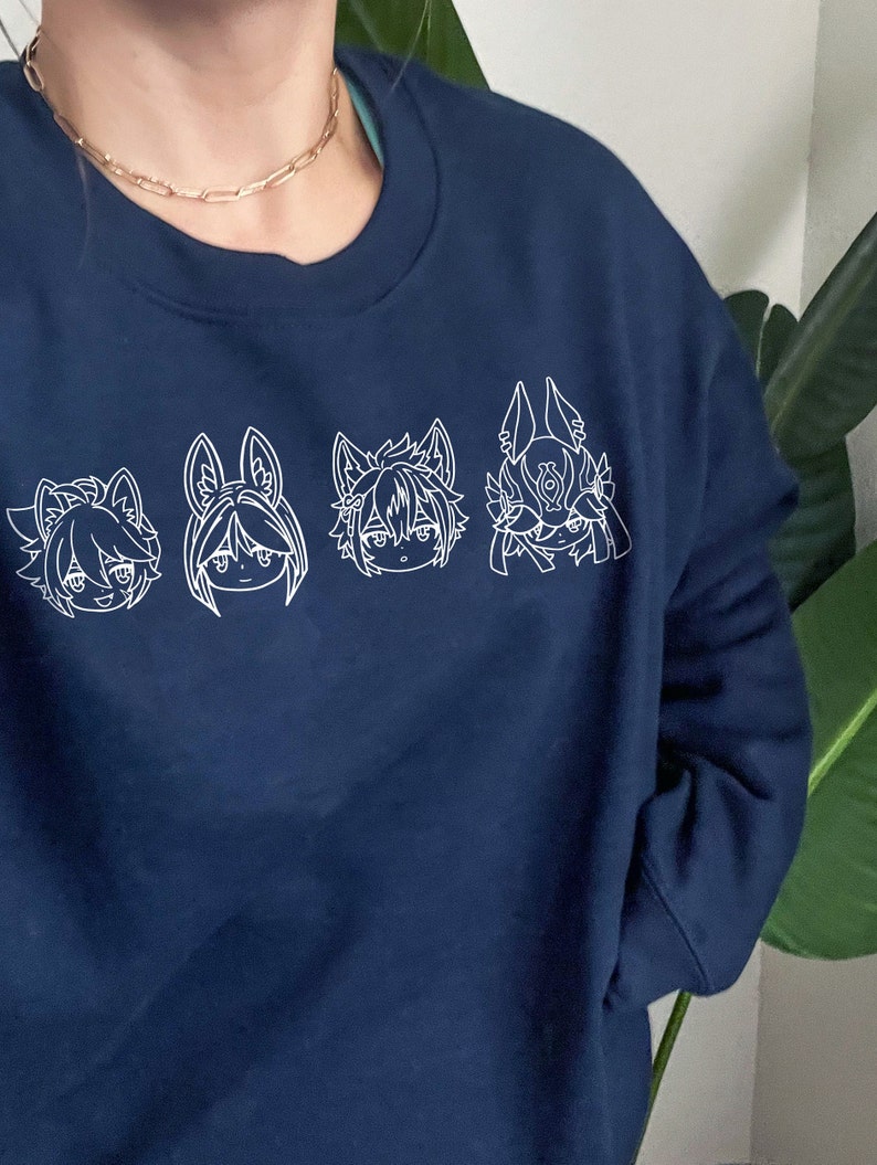 Genshin Impact Dog Boys Sweatshirt Cyno Tighnari Razor Gorou Cozy Gamer ...