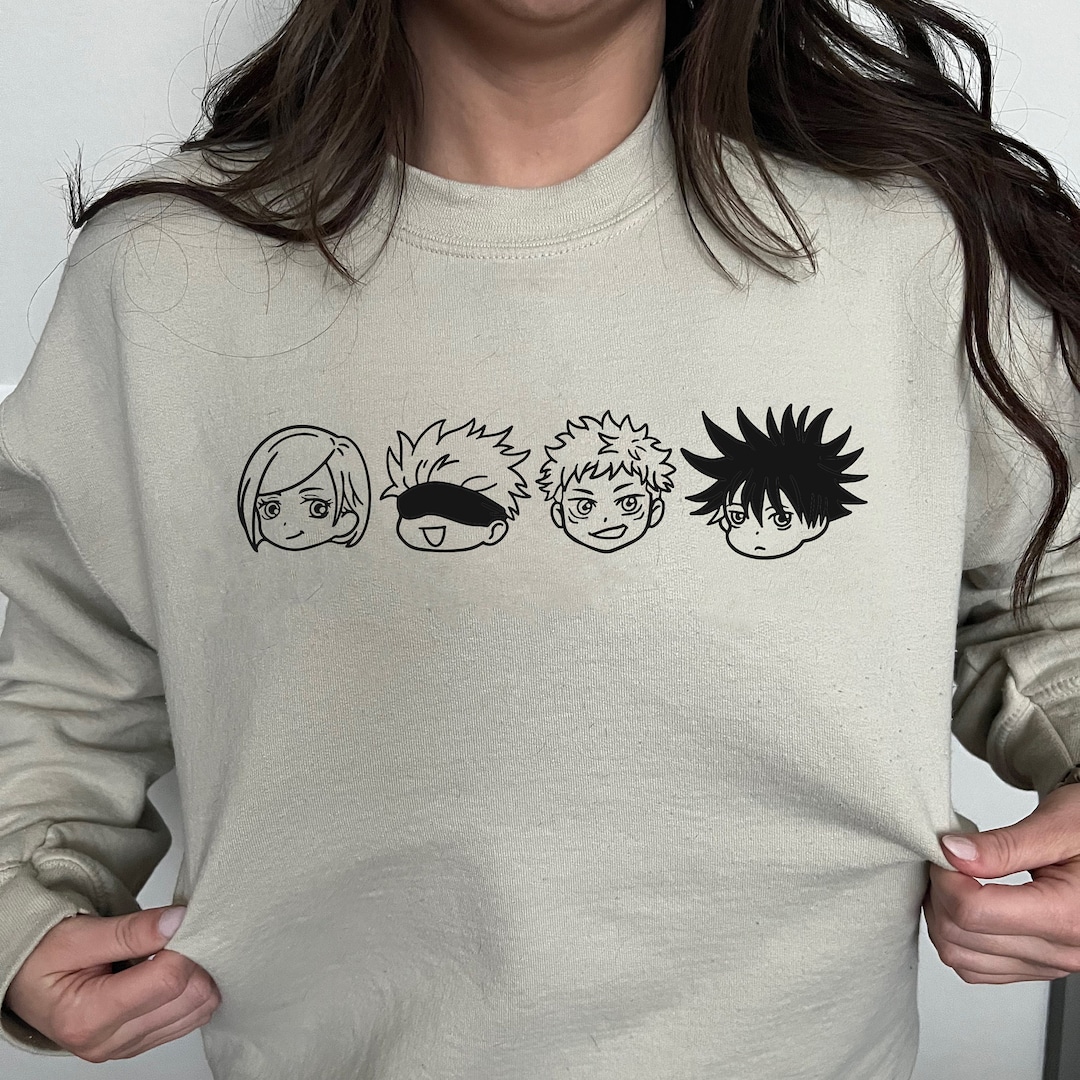 JJK Crew Sweatshirt | Jujutsu Kaisen Anime Crewneck - Etsy