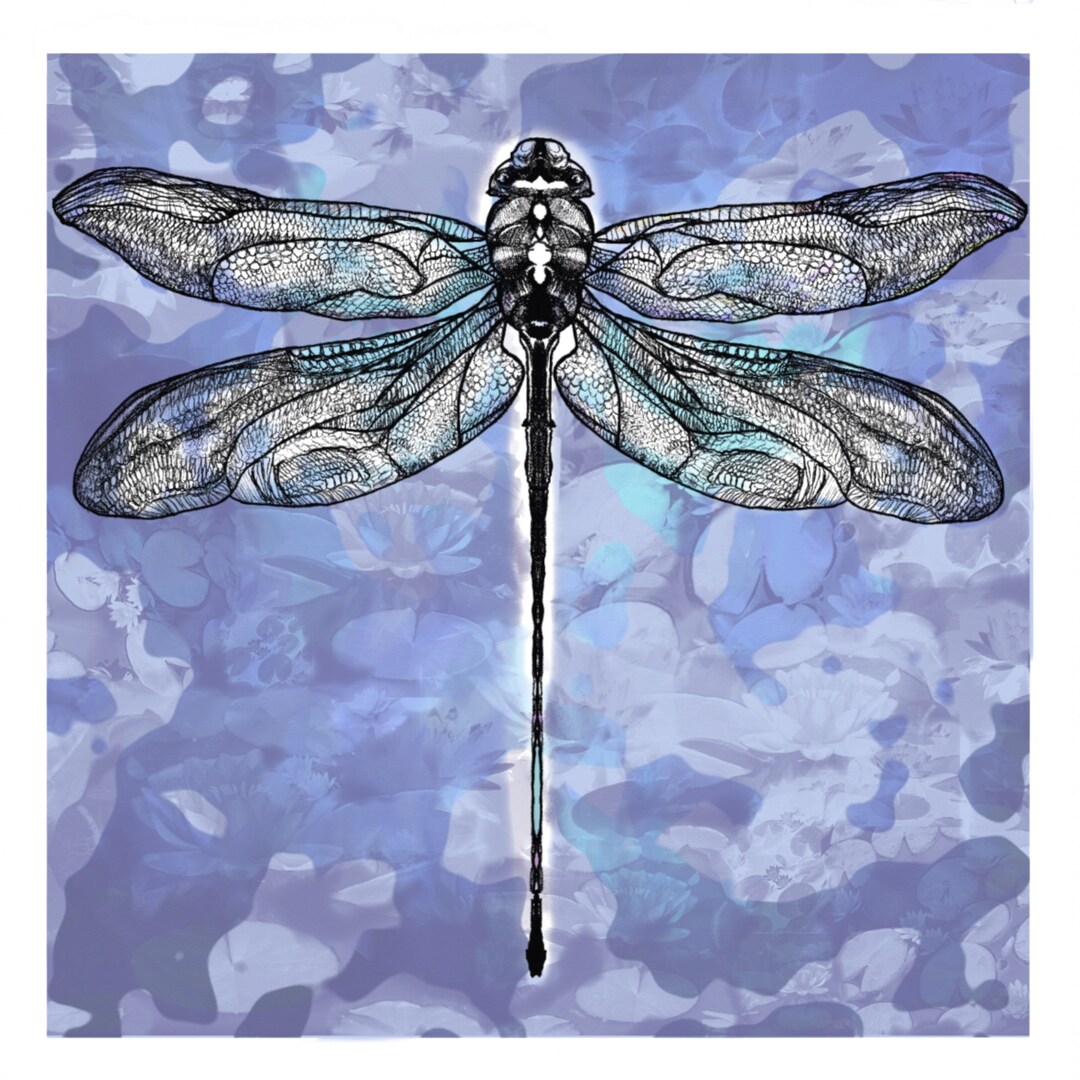 Dragonfly Digital Art Download - Etsy