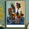 Vintage African American Woman Holding A Bouquet Olympia Portrait ...