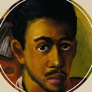 Vintage African American Art 1930s Oil Painting Black Man Self Portrait ...