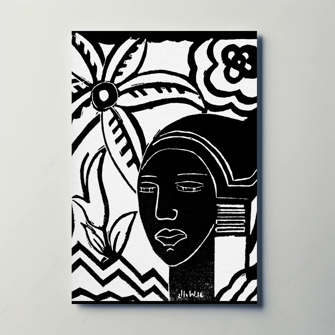 Vintage African American Wall Art Black Americana James Lesesne Wells ...