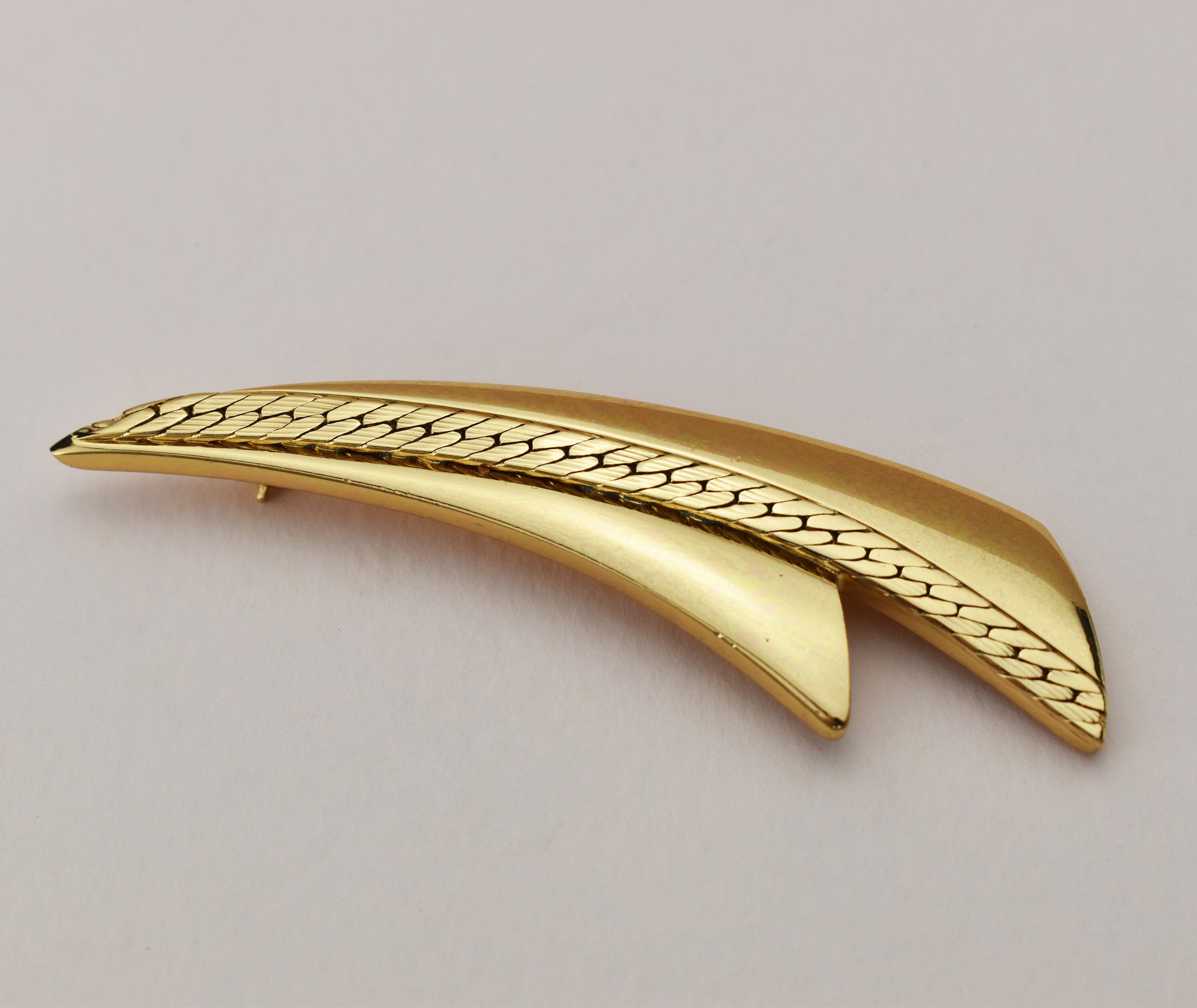 Large Abstract Brooch Gold Quirky Geometric Monet Lapel Pin - Etsy