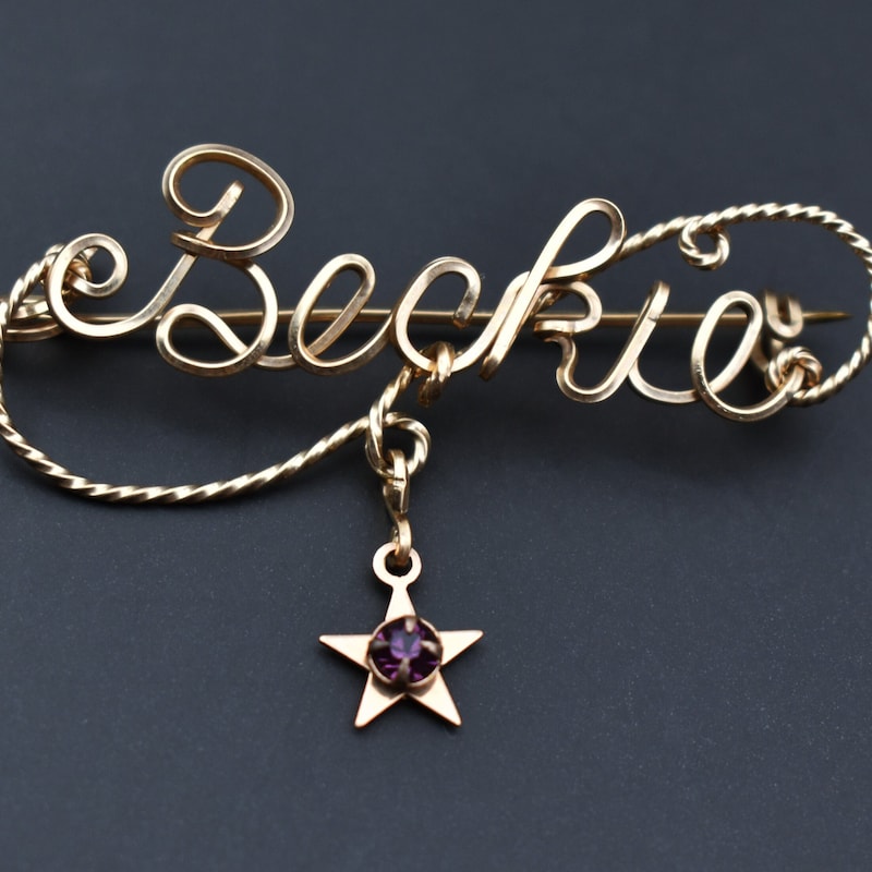 Wire Name Pin - Etsy