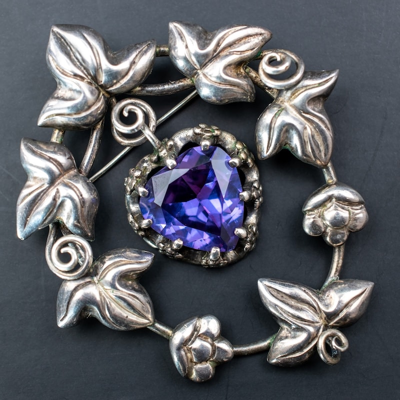 Alexandrite Brooch - Etsy