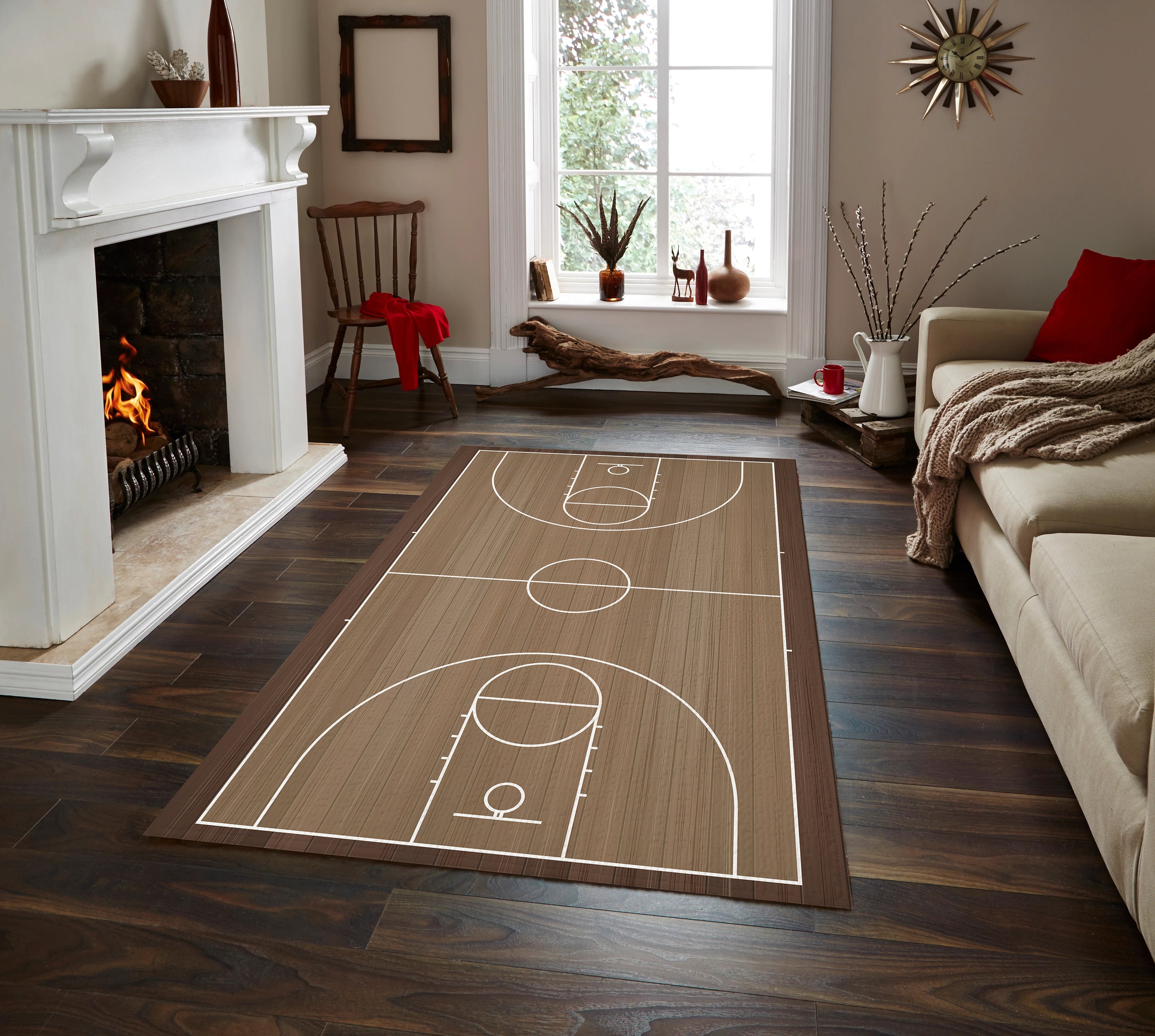 Basketball Area Rug, NBA Rug, Jordan Rug, Custom Rug, Basketball Rug ...