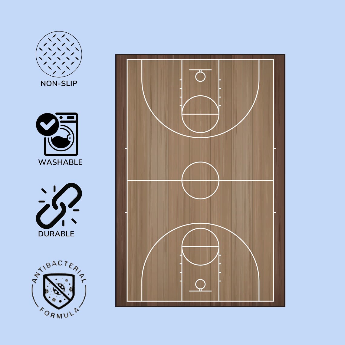 Basketball Area Rug, NBA Rug, Jordan Rug, Custom Rug, Basketball Rug ...