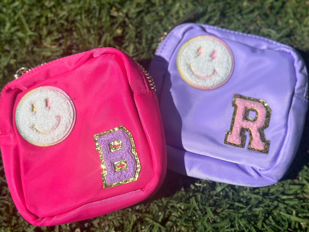 Square Preppy Pouches Makeup Bag With Patches - Etsy