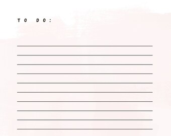 Pink to Do List Printable - Etsy