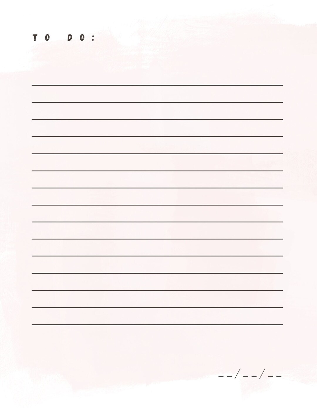 Everyday to Do List | Pink to Do List | Printable List | Digital ...