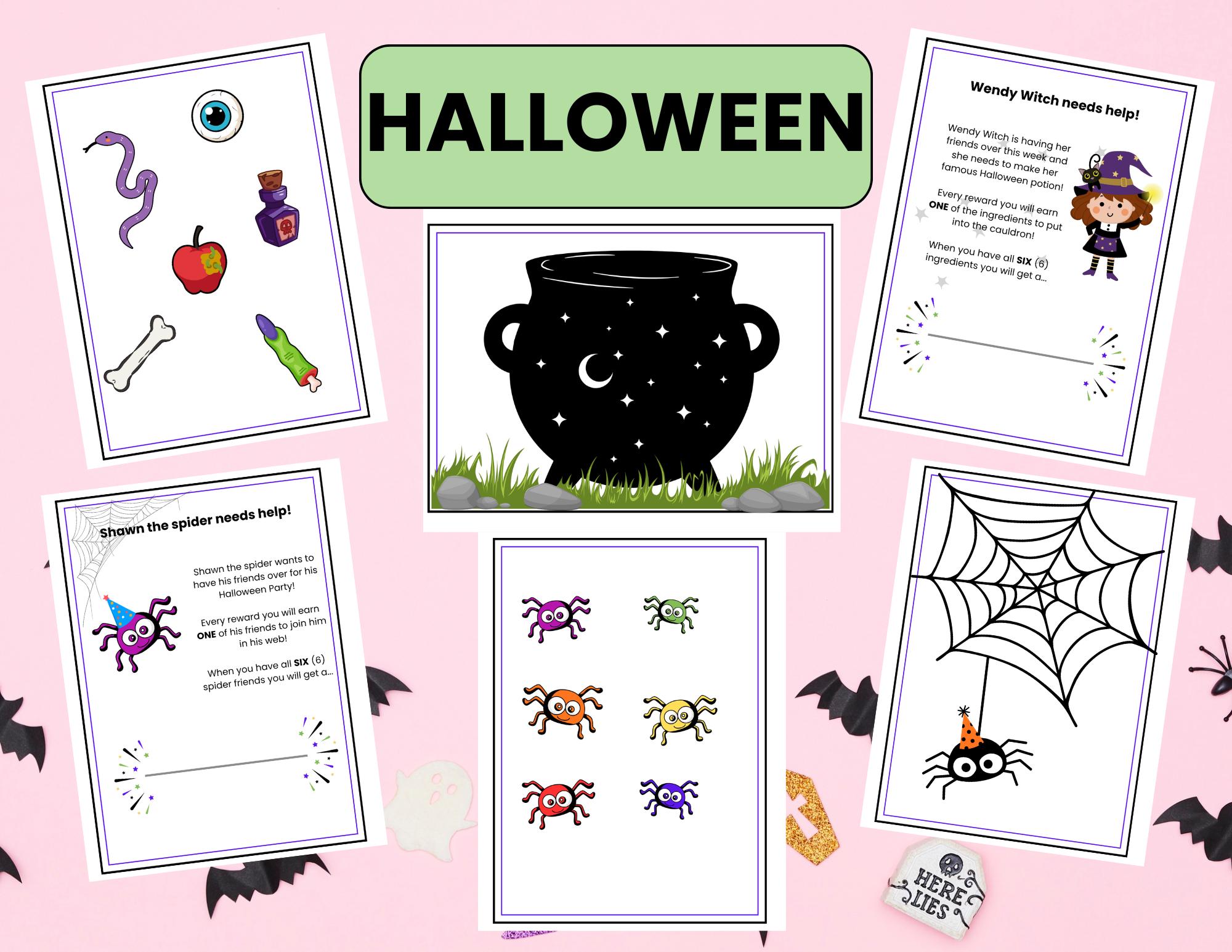 Printable Seasonal Reward Chart Bundle | Behavior Charts for Kids ...