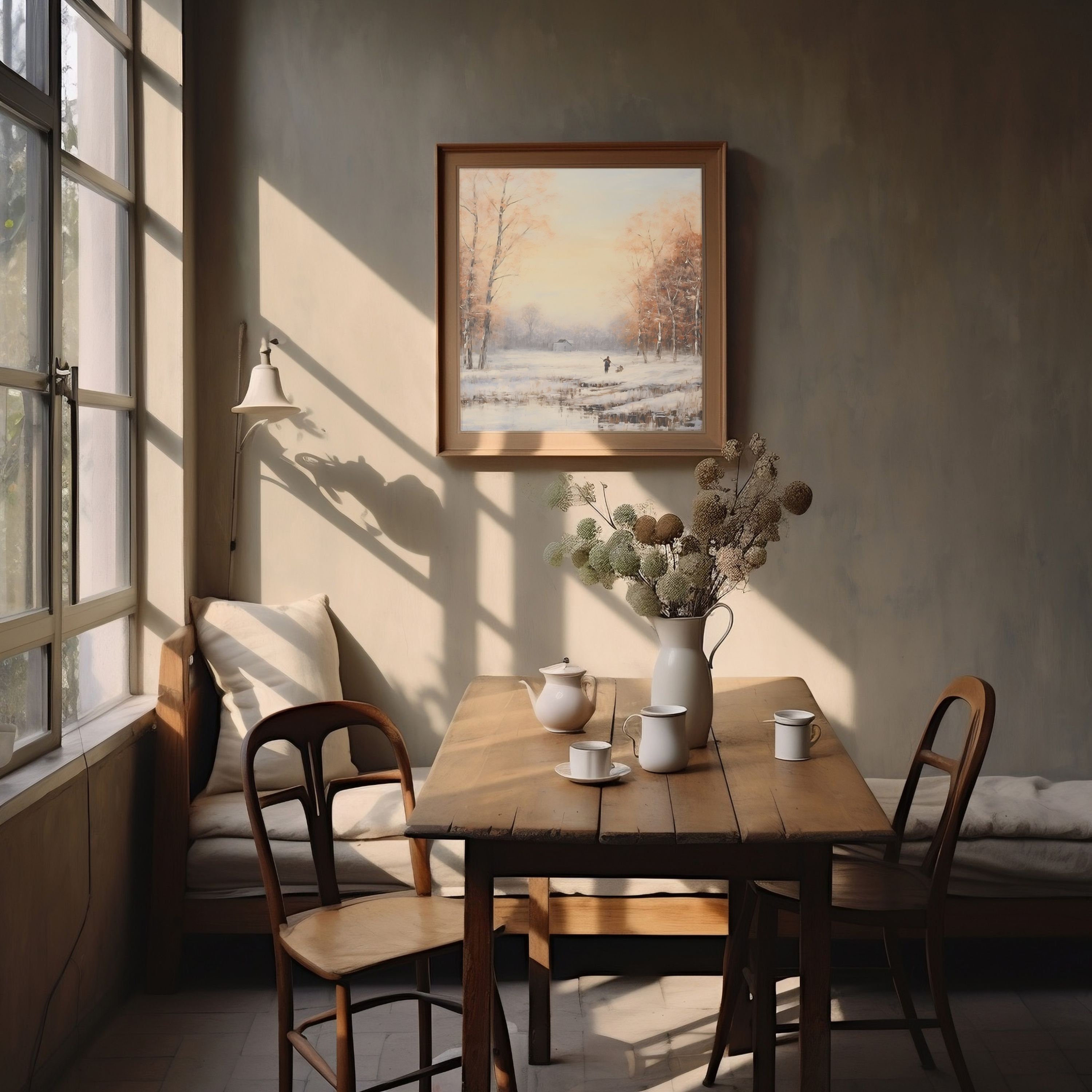 Walking an Open Field Oil Painting Neutral Muted Tonal Still - Etsy