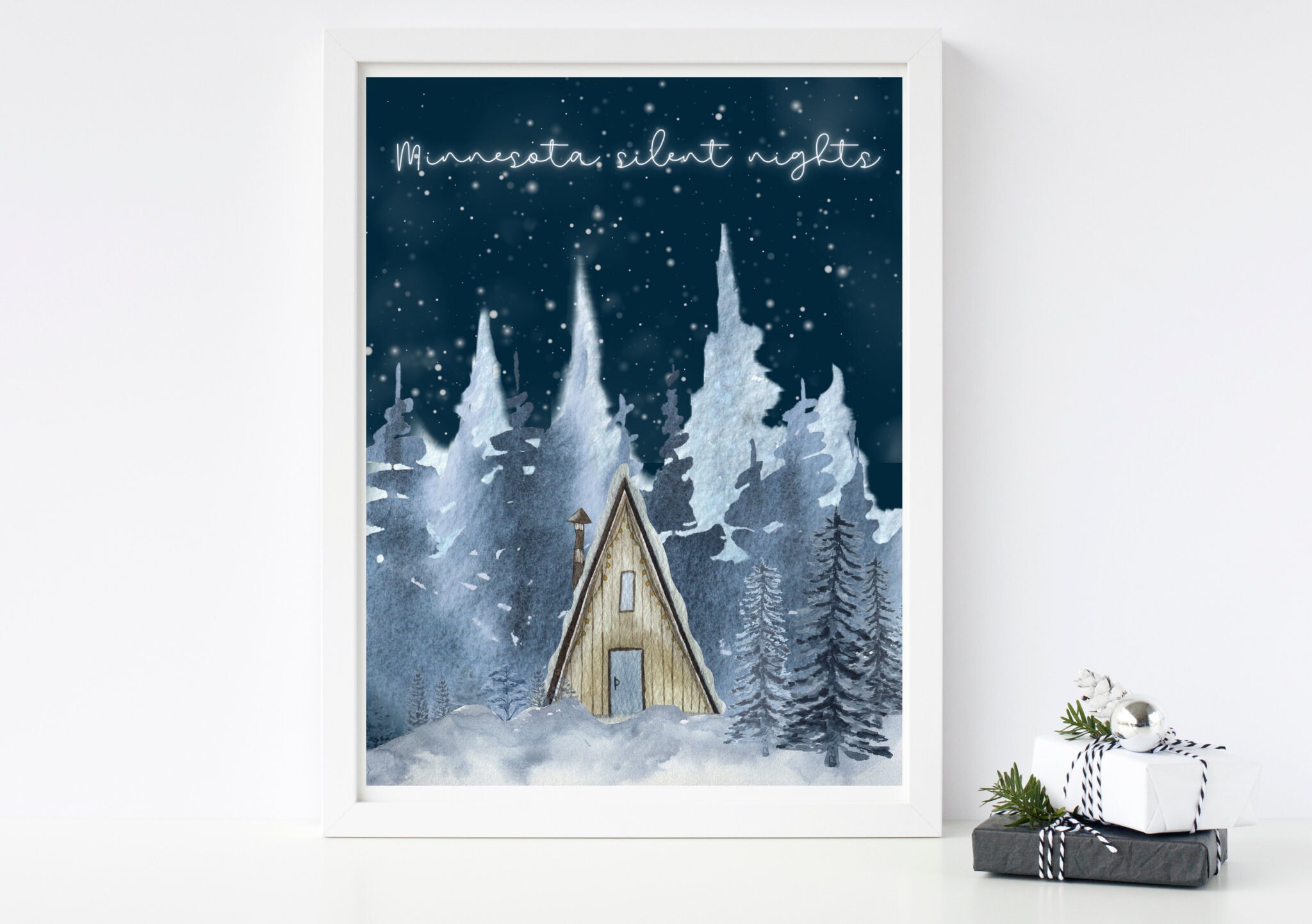 3 Sizes, Matte Minnesota Art Print, Minnesota State Art Print, Poster ...