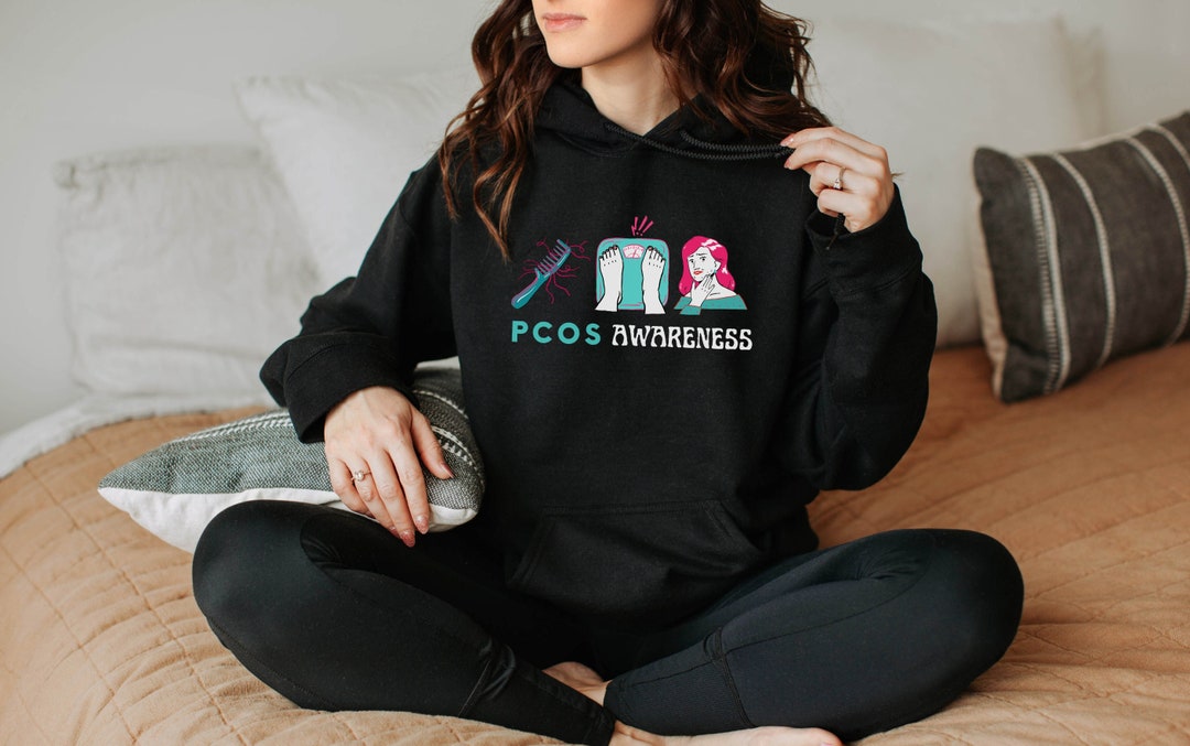 Pcos Warrior Hoodie, Pcos Fight Like a Girl Hoodie, Pcos Warrior Shirt ...