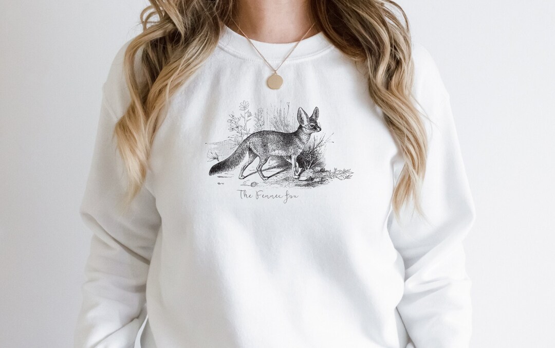 Fennec Fox Crewneck, Fennec Fox Sweatshirt, Fennec Fox Shirt ...