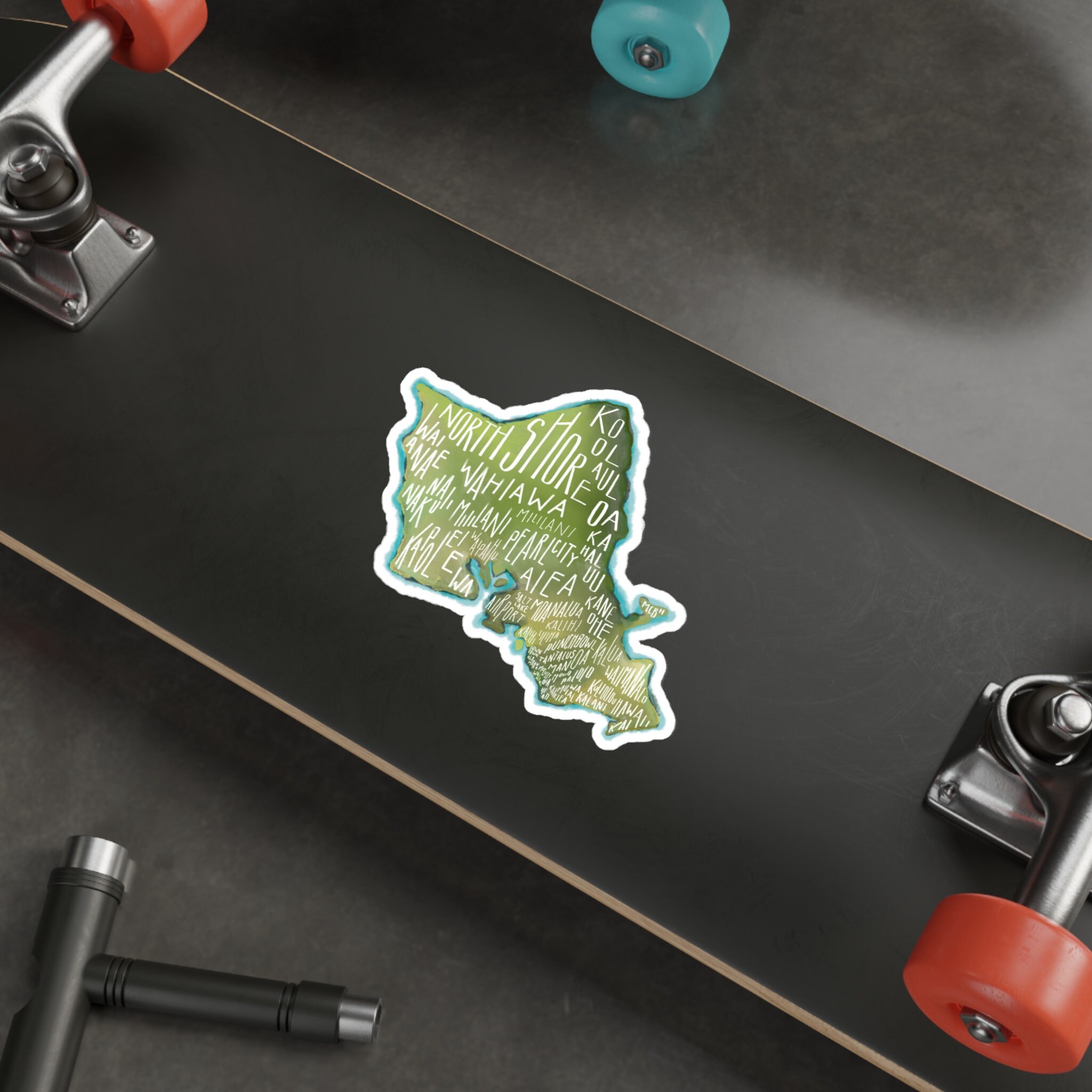 Oahu Hawaii Vinyl Sticker Die-cut Waterbottle Decal Cruise - Etsy