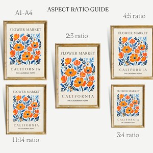 California Poppy Flower Market Art Print, California Poppy Wall Art ...