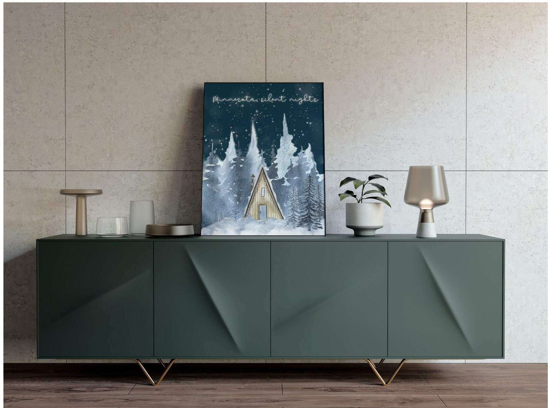 3 Sizes, Matte Minnesota Art Print, Minnesota State Art Print, Poster ...
