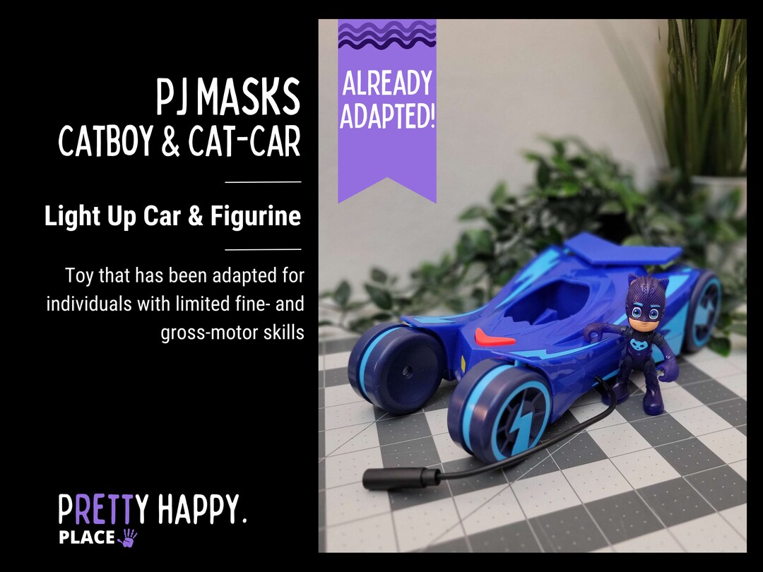 PJ Masks Glow & Go Cat-car | Light-up Cat-car and Catboy Figurine ...