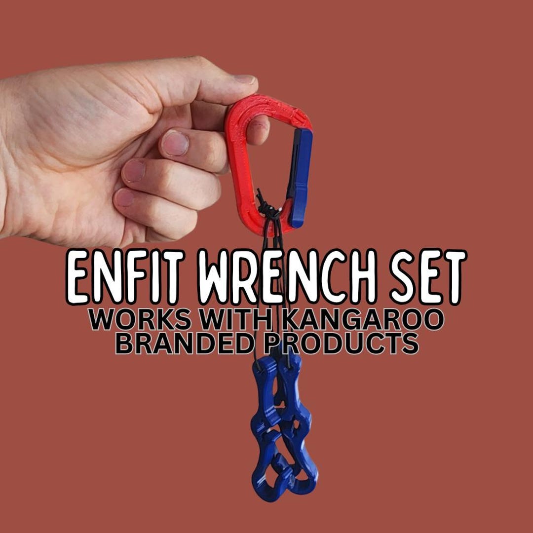 Feeding Tube Tool Enfit Wrench | Set of 3 PLUS Carabiner | Medical ...