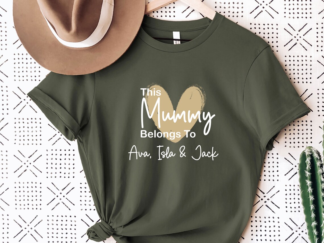 This Mummy Belongs To, Mummy Shirt, Custom Mama Shirt, Personalised ...