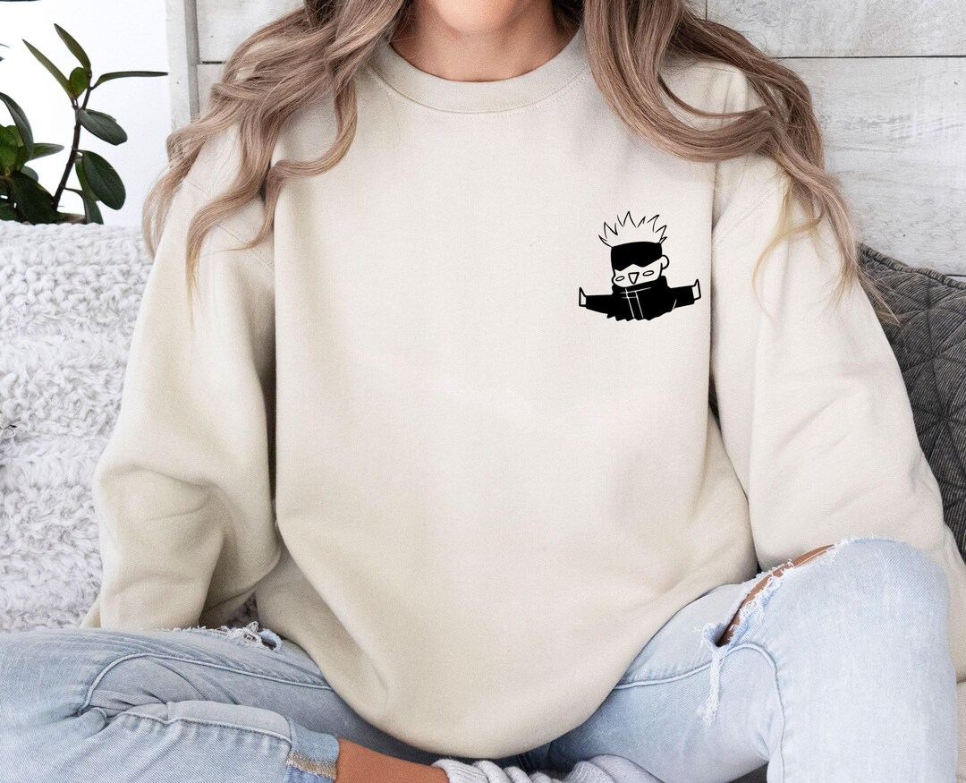 Gojo Satoru Sweatshirt, Jujutsu Kaisen Anime Jumper, JJK Manga Lover ...