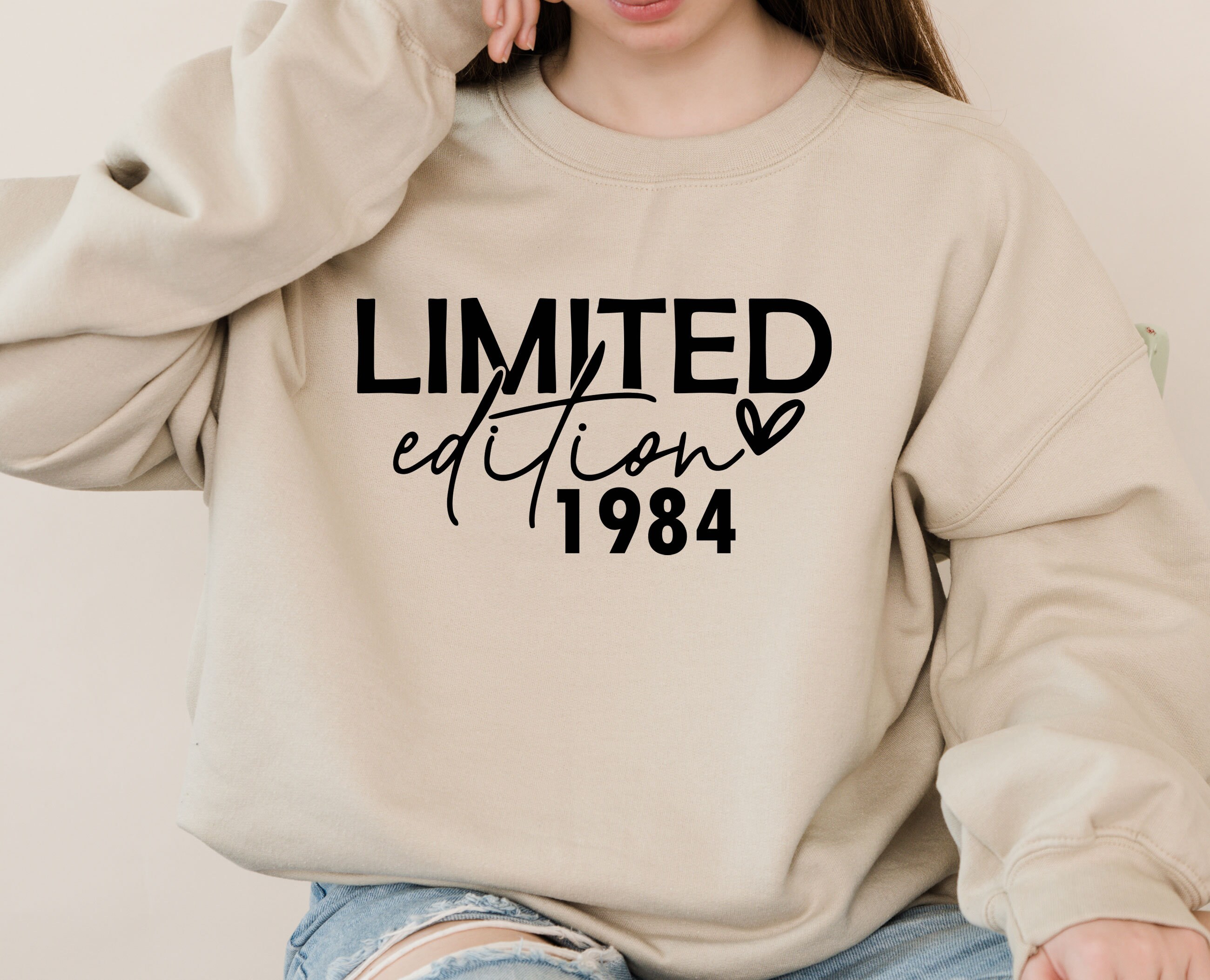 Birthday Sweatshirt, Personalised Jumper, 40th Birthday Jumper, 1984 ...