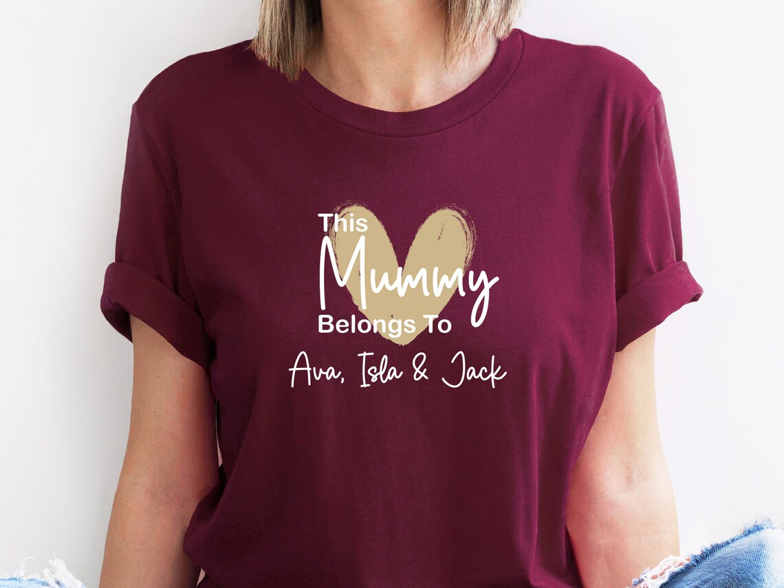 This Mummy Belongs To, Mummy Shirt, Custom Mama Shirt, Personalised ...