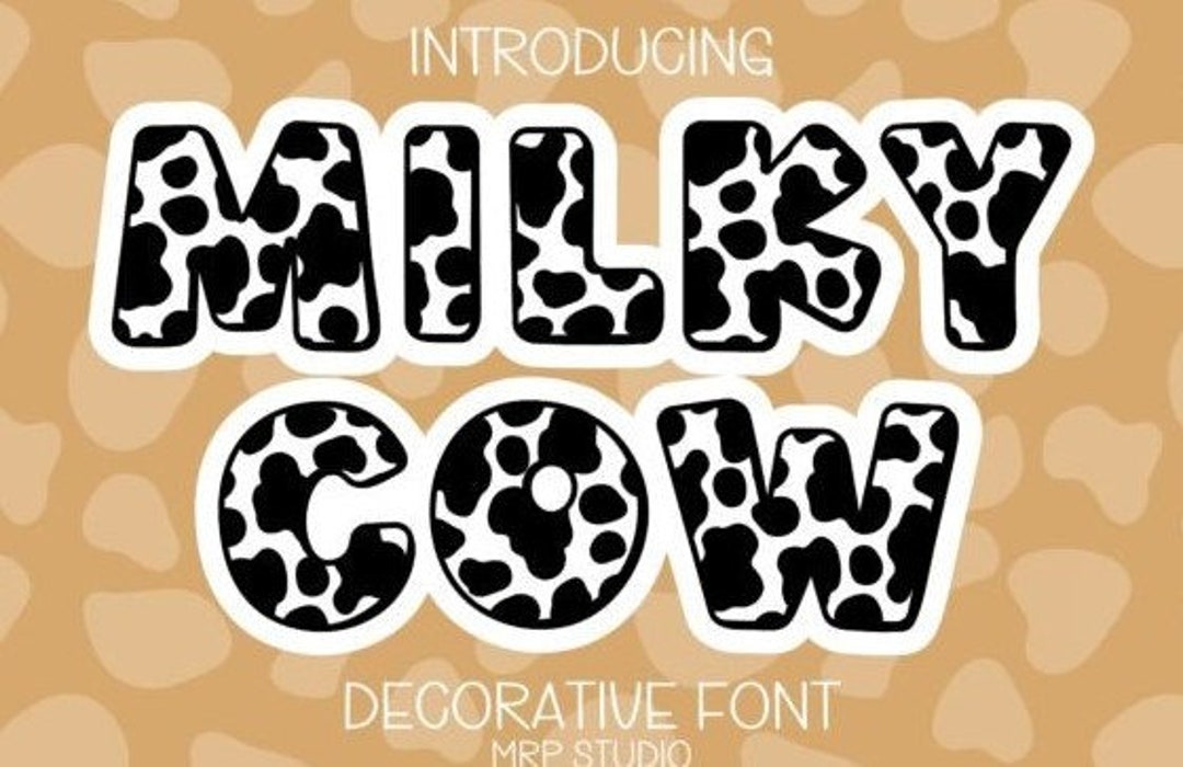 Milky Cow Font, Handwritten Font, Swash Font, Calligraphy Font, Canva ...