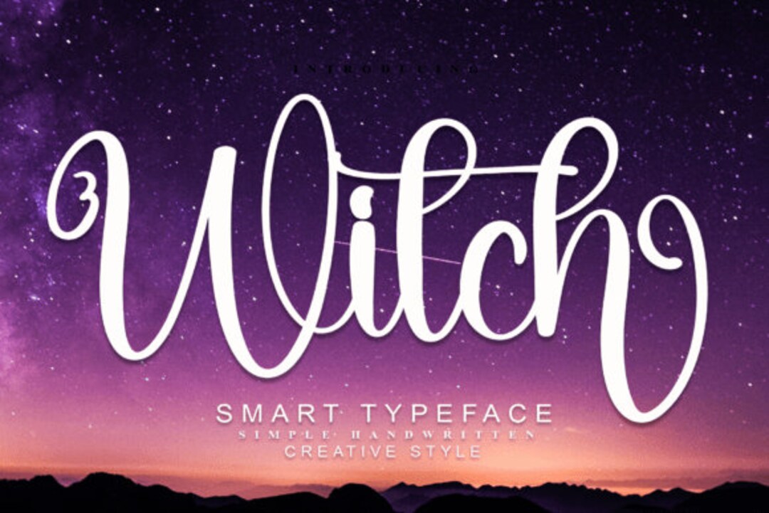 Witch Font, Beautiful Font, Script Font, Elegant Font, Handwritten Font ...