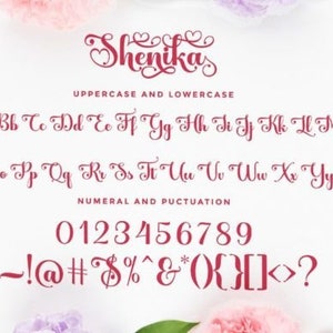 Shenika Font, Bold Font, Classic Font, Script Font, Vintage Font ...