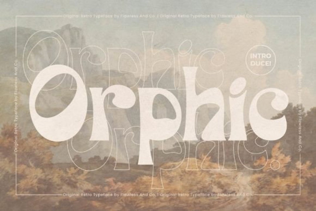 Orphic Font Beautiful Font Script Font Elegant Font - Etsy