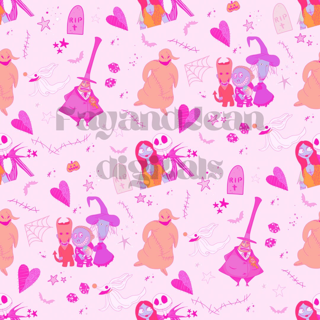 Pink NBC | Whimsical | Digital Seamless Pattern - Etsy