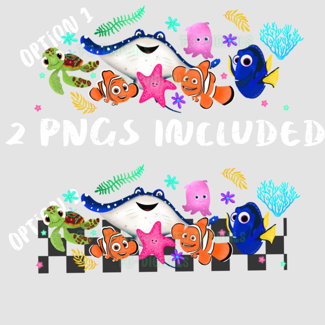 Ocean Life Friends | Digital PNG | 2 Files - Etsy