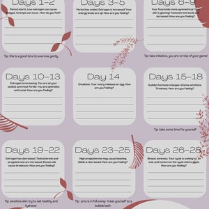 Menstrual Cycle Tracker - Etsy