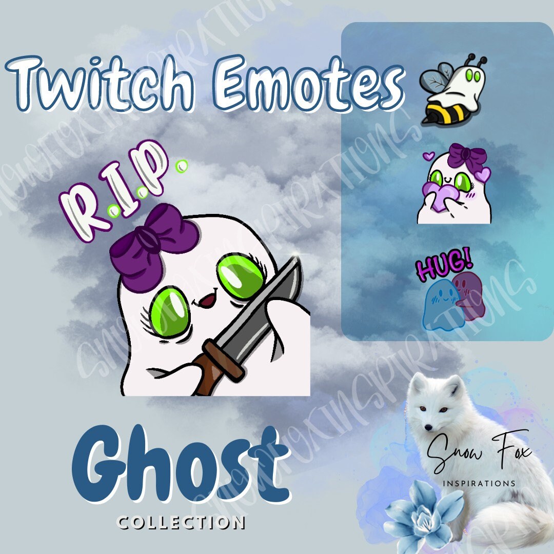 Ghost Collection twitch/discord Emotes - Etsy