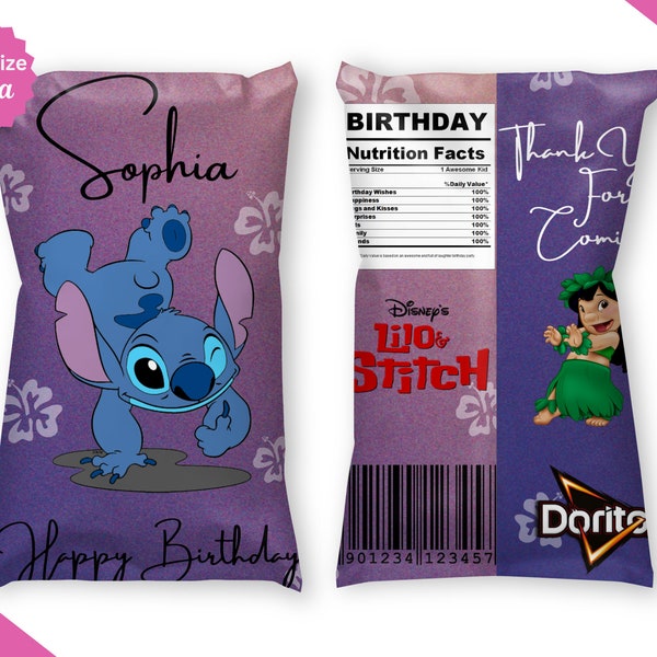 Stitch Chips Bag Template - Etsy