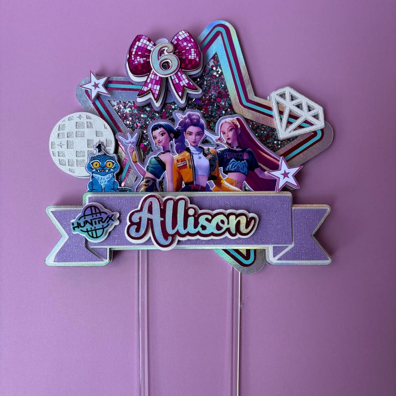 Kpop Shaker Cake Topper - Etsy