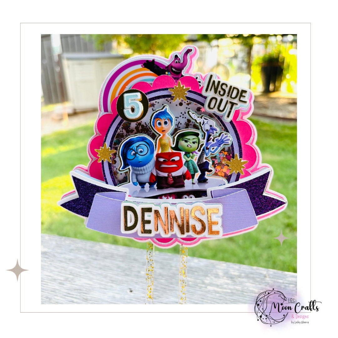 Handmade Insideout Theme Cake Topper: Personalized Birthday Party Decor ...