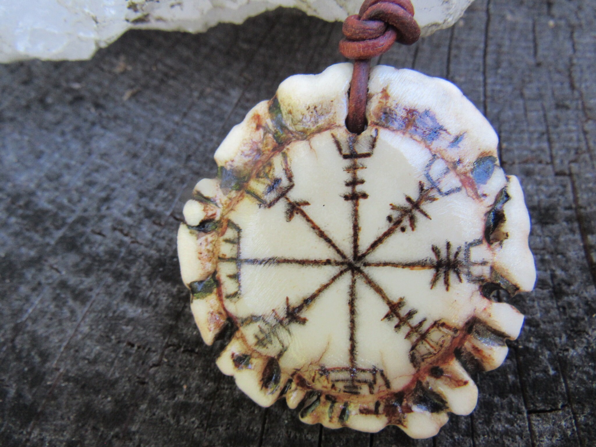 Vegvisir the Viking Compass Amulet Necklace - Etsy