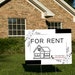 For Rent/white and Black Yard Sign/for Rent Yard Sign/house for Rent ...