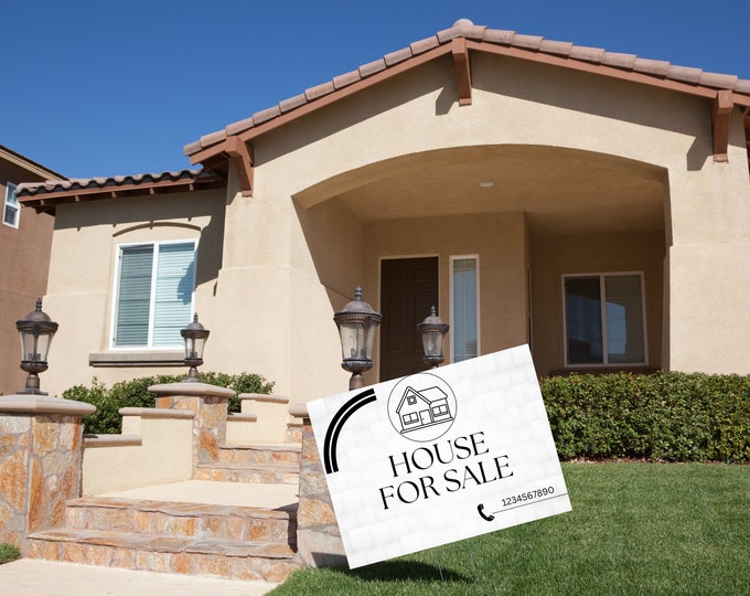 House for Sale Yard Sign - Coroplast for Sale Blank Sign, Write Your ...