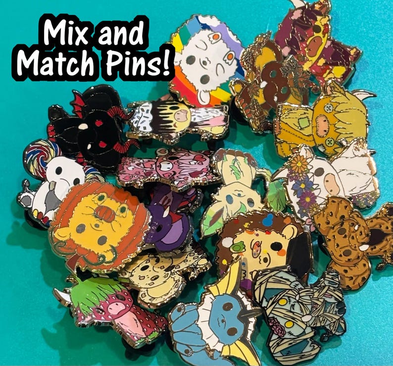 Mix and Match Enamel Pins - Etsy