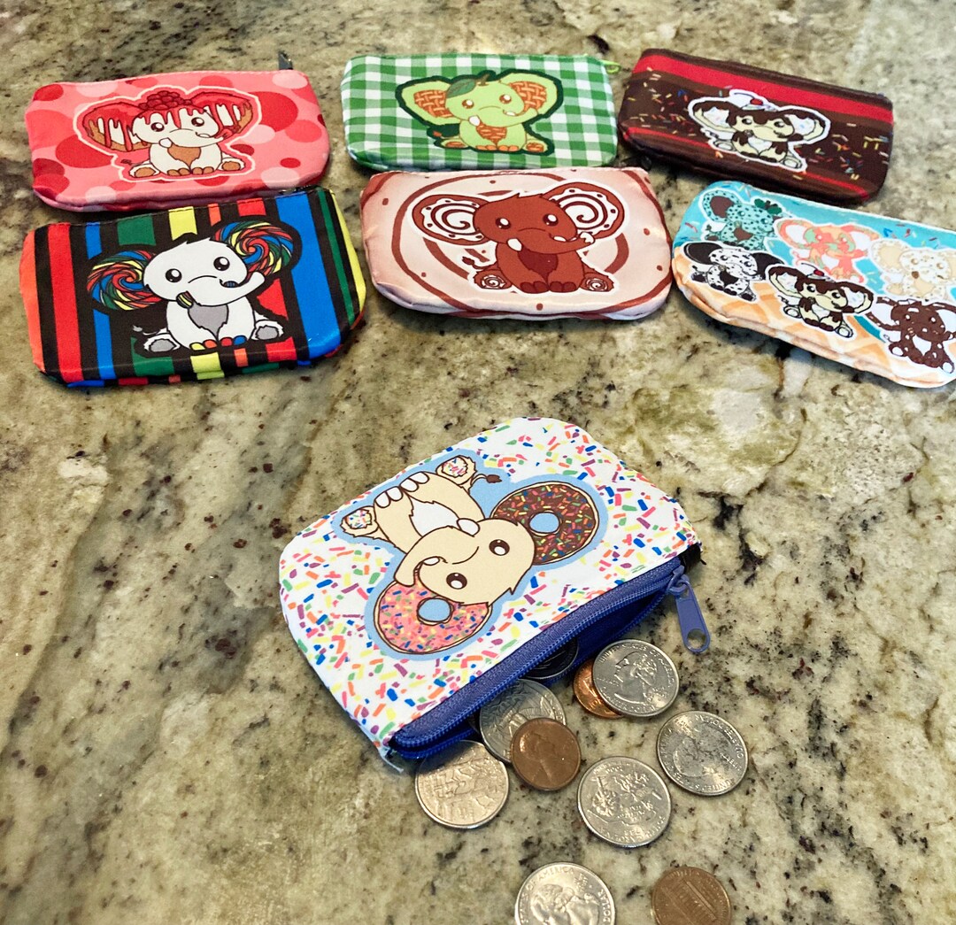 Floofaphant Sweet Treat Desserts Coin Purse - Elephant Coin Purses ...