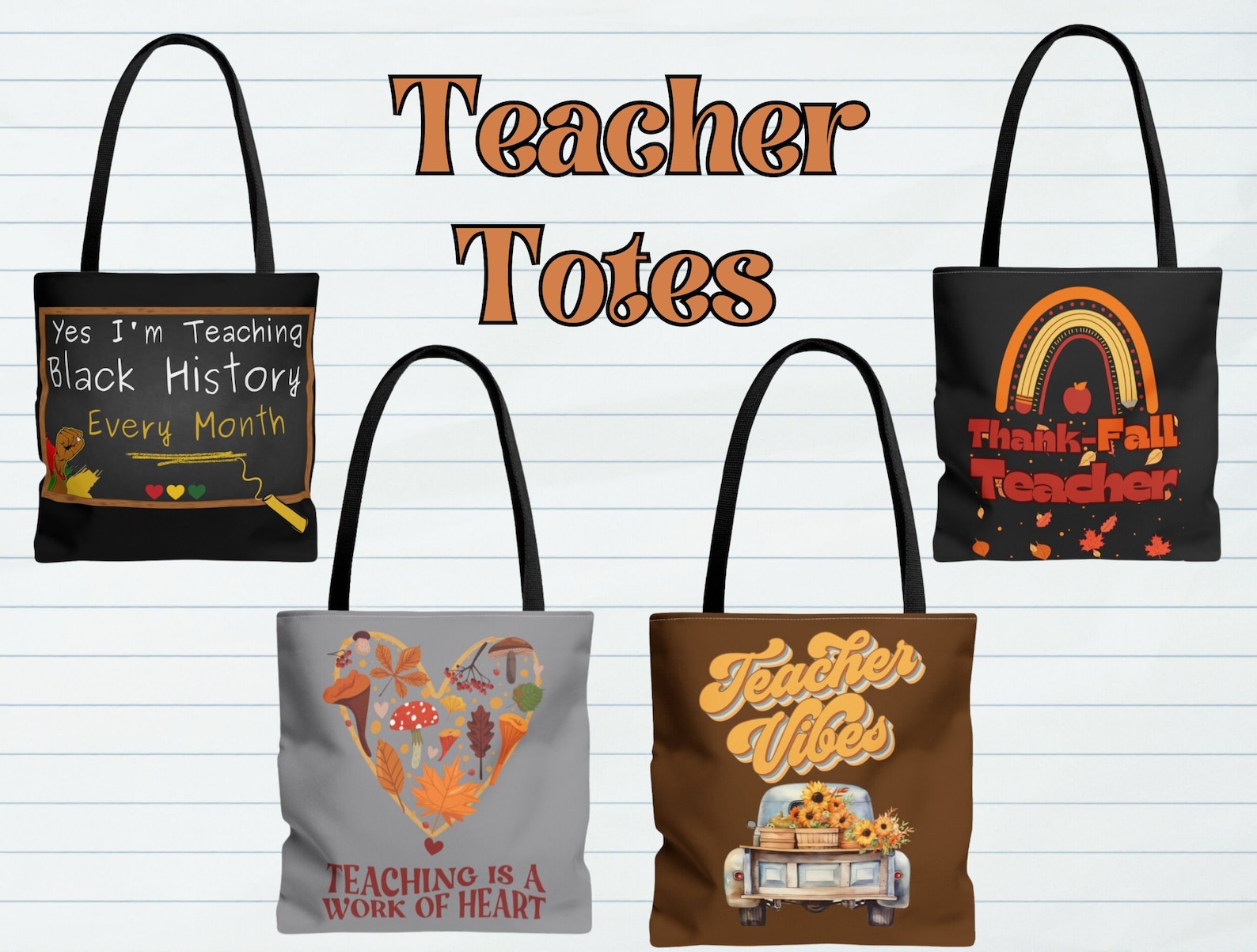 Teacher Fall Tote Bag, Educator Tote Bag, Professor Tote Bag, School ...