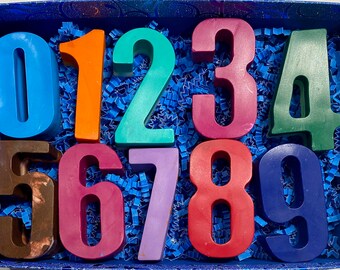 Crayon Numbers - Etsy
