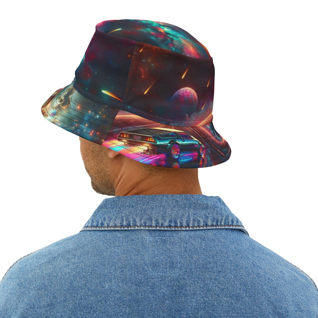 Retro Time Traveler Bucket Hat: Back to the Future Inspired - Etsy